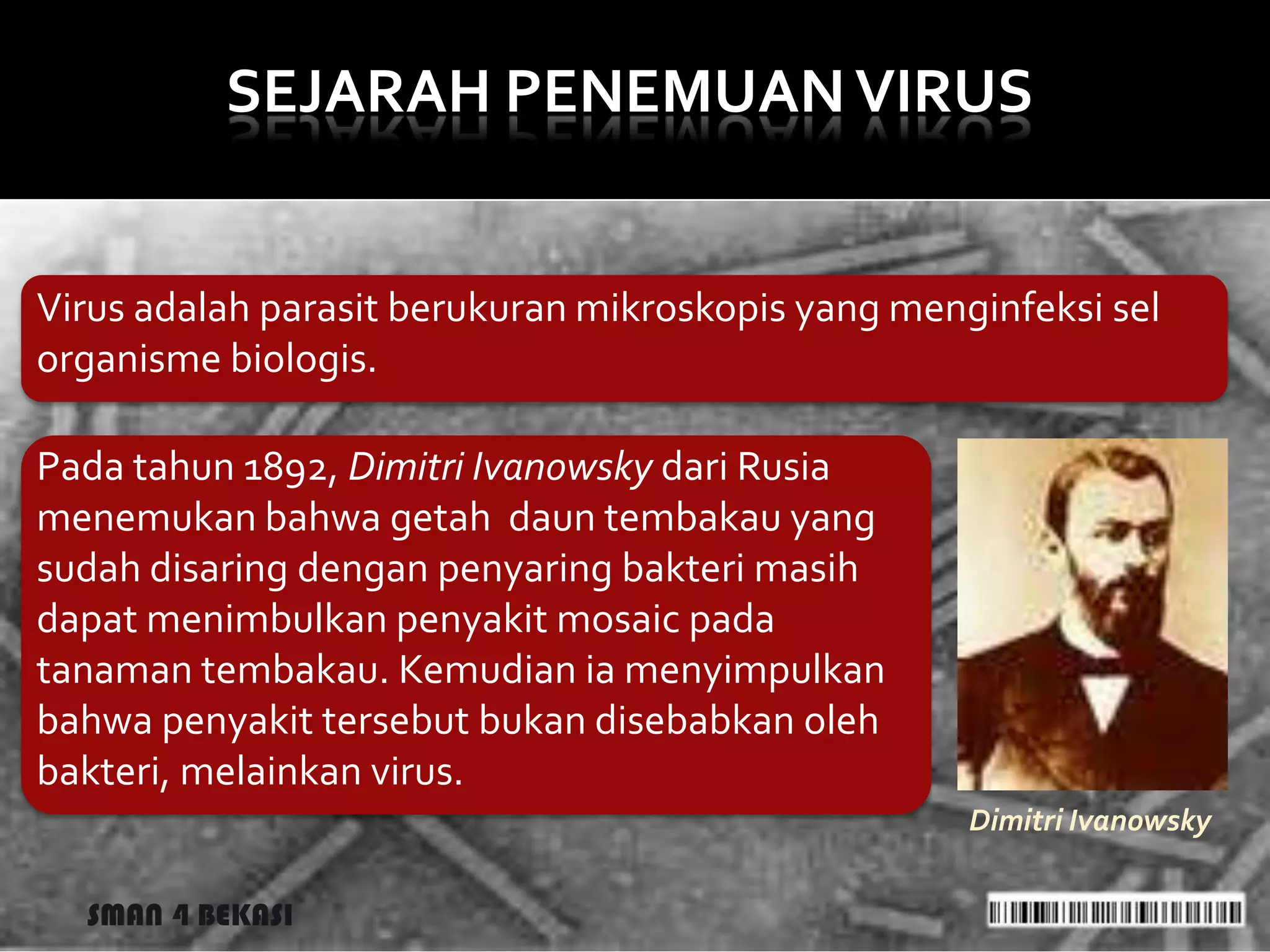 Materi biologi - Virus .ppt presentation | PPSX