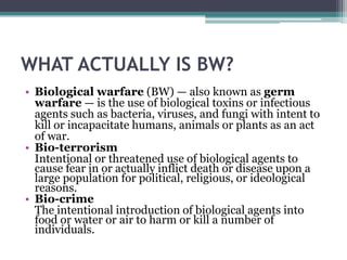 Biological warfare | PPTX