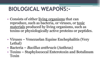 Biological warfare | PPTX