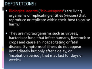 Biological warfare | PPTX