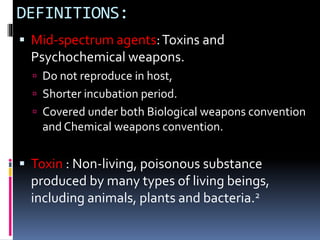 Biological warfare | PPTX
