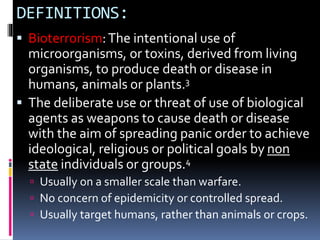 Biological warfare | PPTX