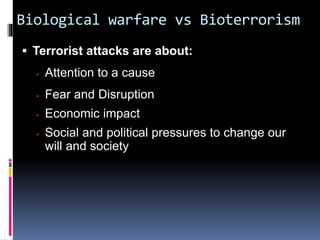 Biological warfare | PPTX