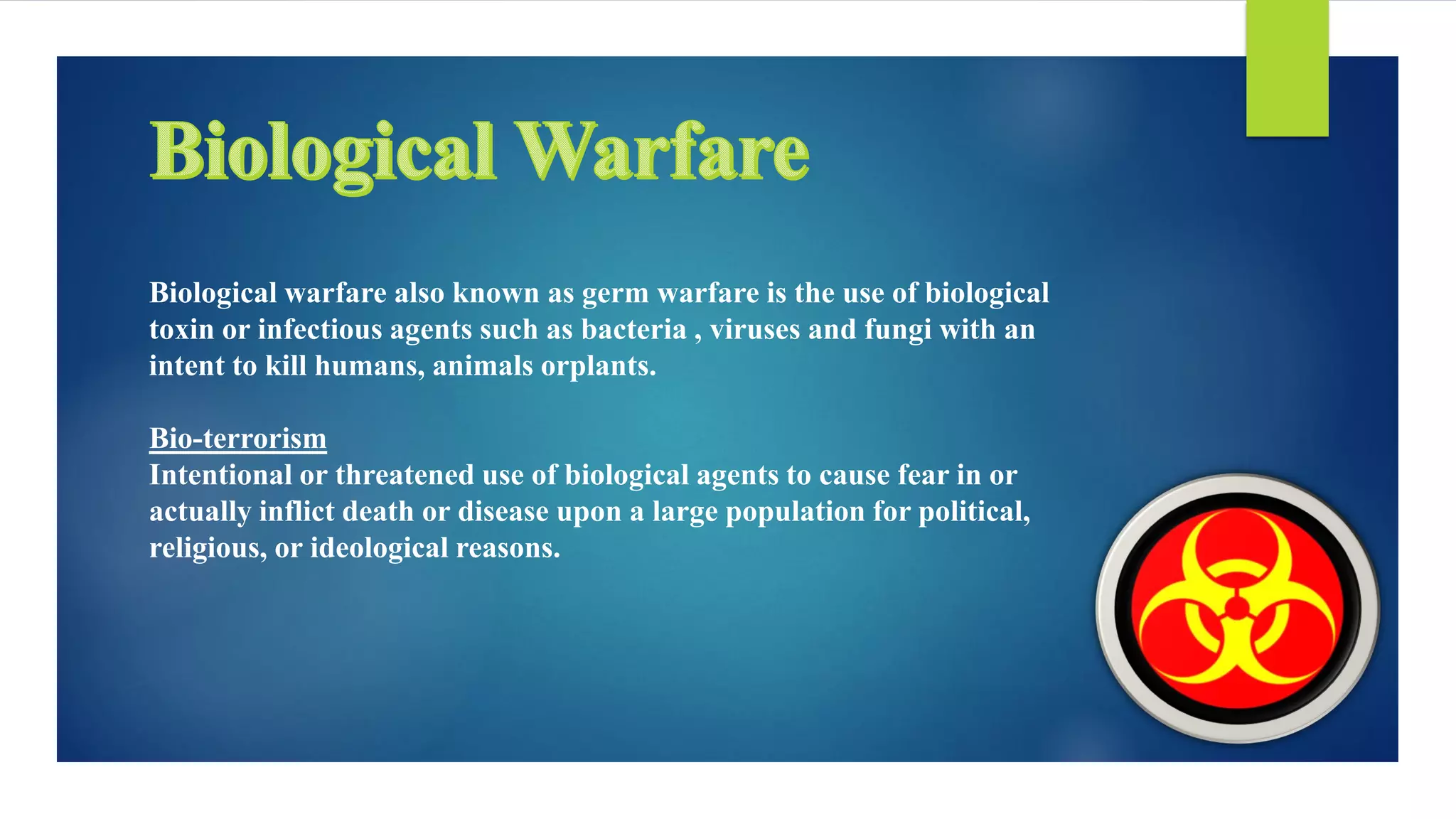 Biological warfare | PDF