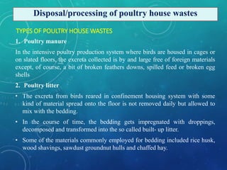 Biological wastes of Livestock and poultry and disposal through ...