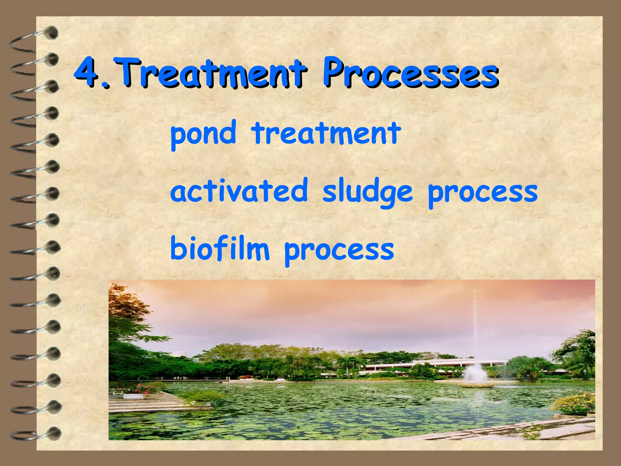 Biological wastewater treatment processes | PPT