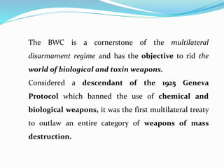 Biological weapon convention | PPTX