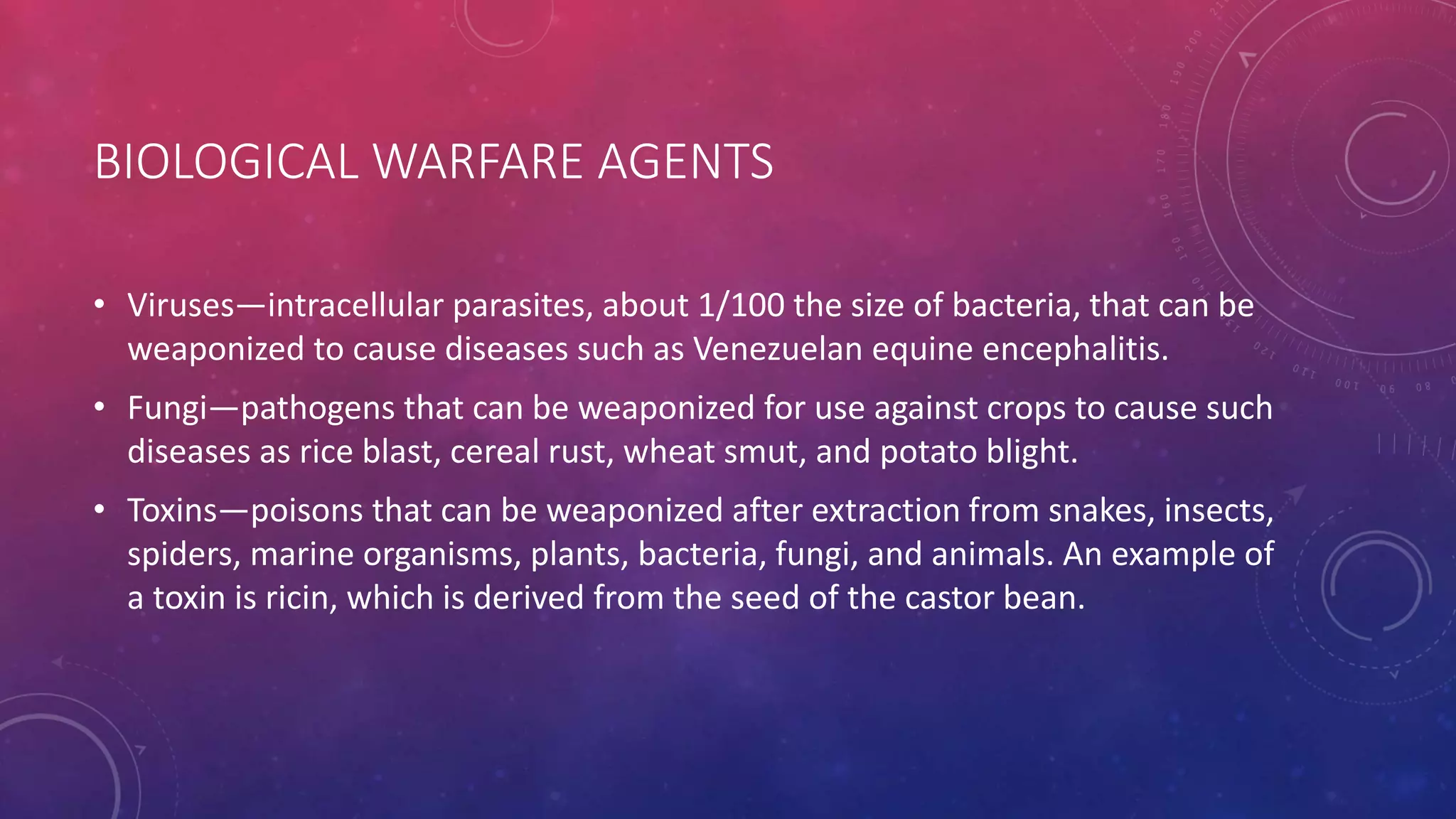 Biological weapons | PPTX