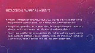 Biological weapons | PPTX
