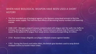 Biological weapons | PPTX