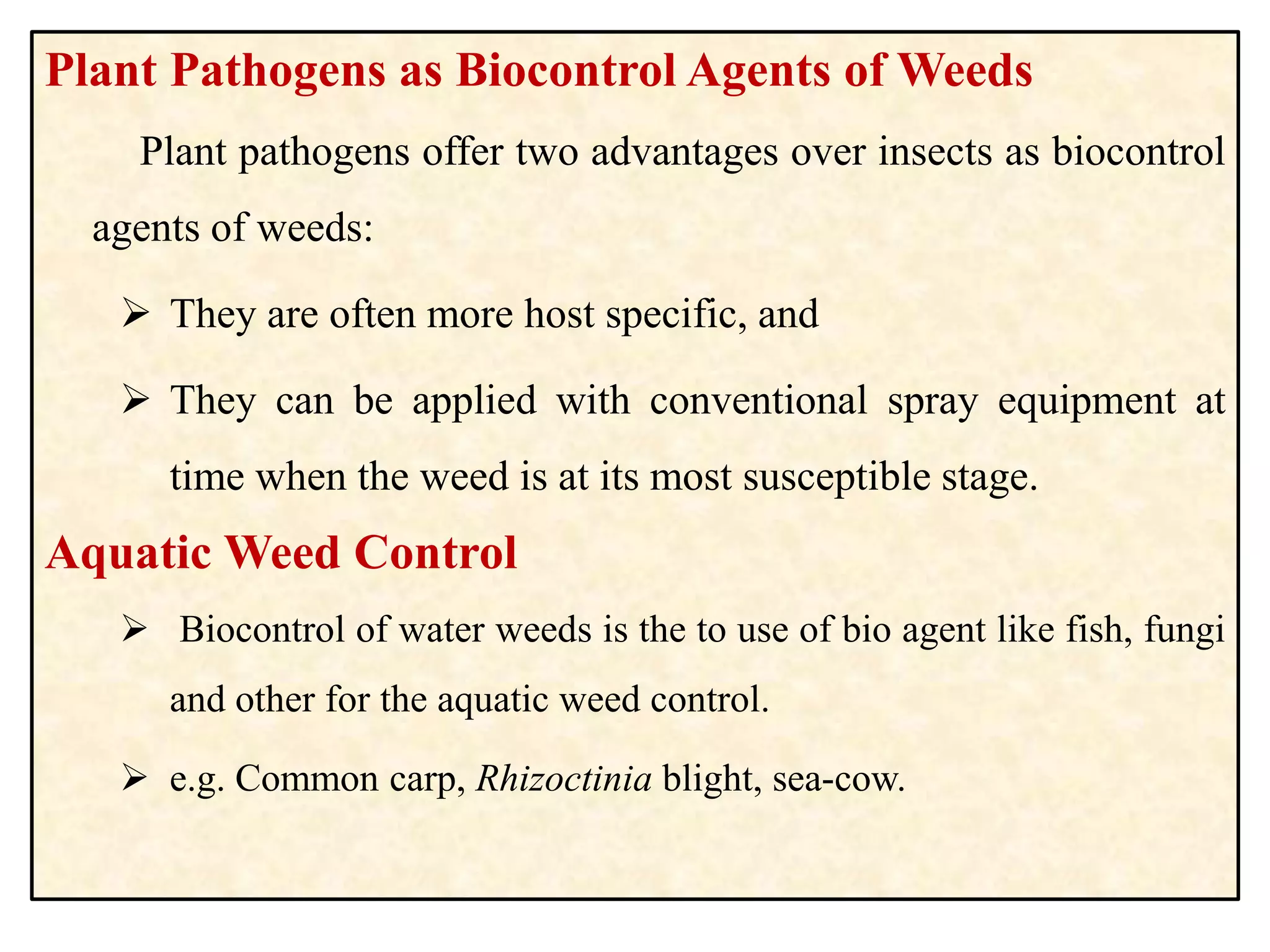 Biological weed control | PPTX