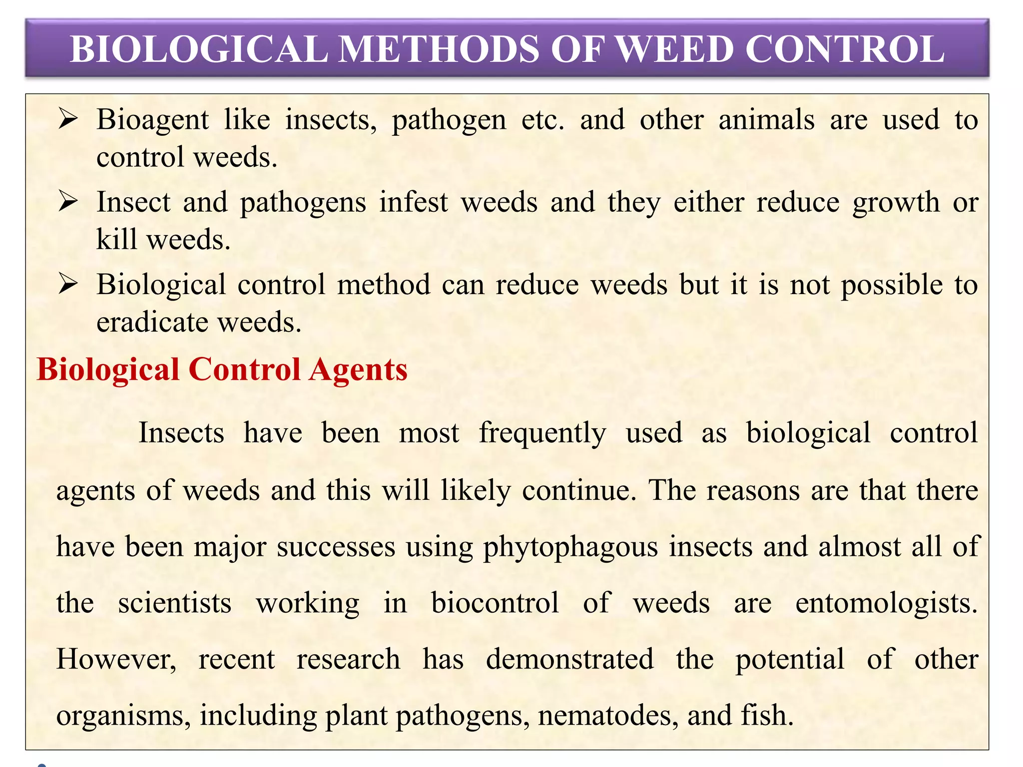 Biological weed control | PPTX