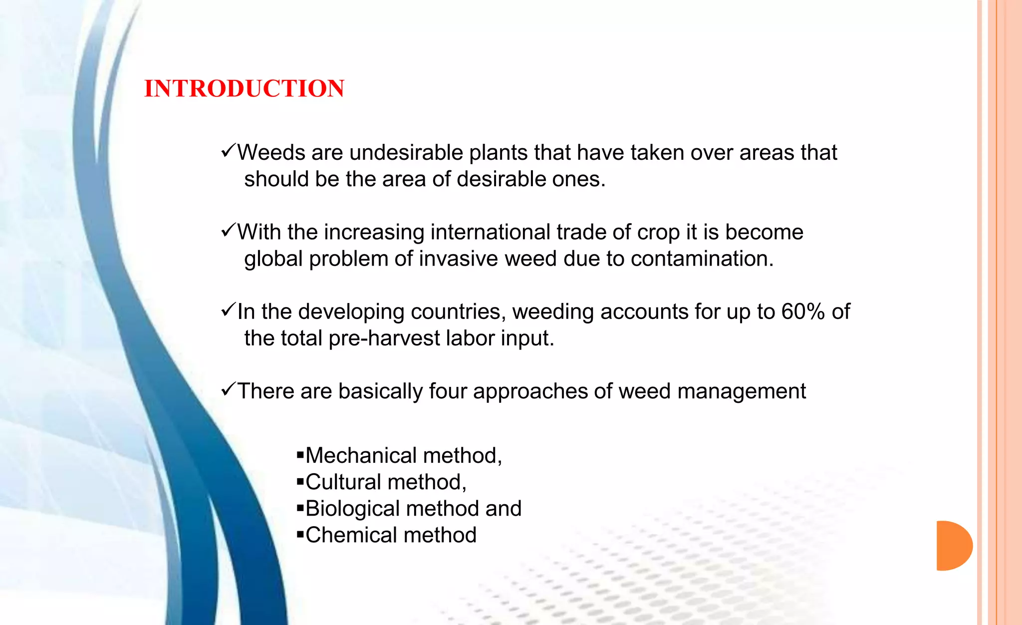 Biological weed management | PPTX