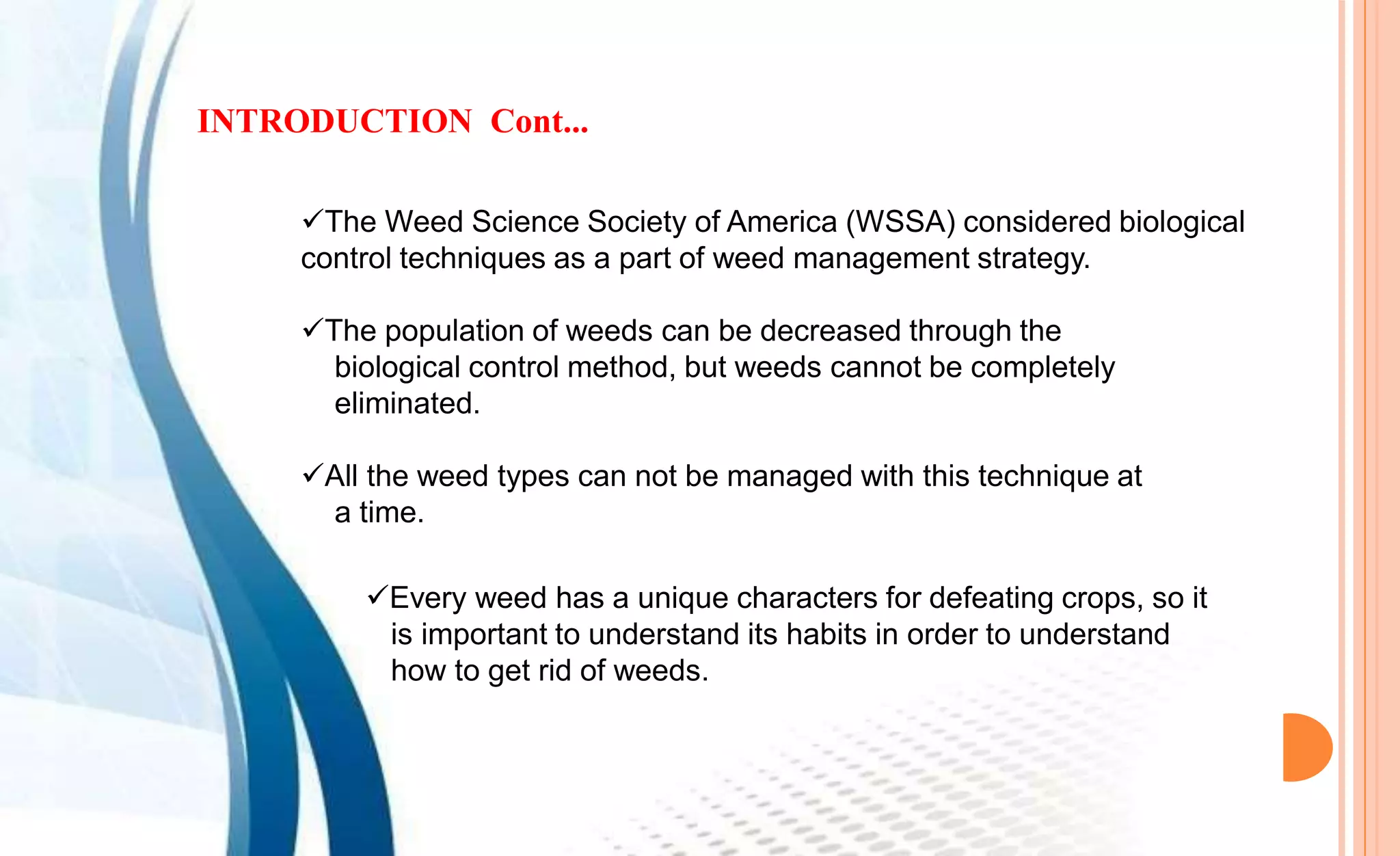 Biological weed management | PPTX