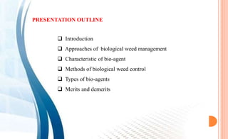 Biological weed management | PPTX