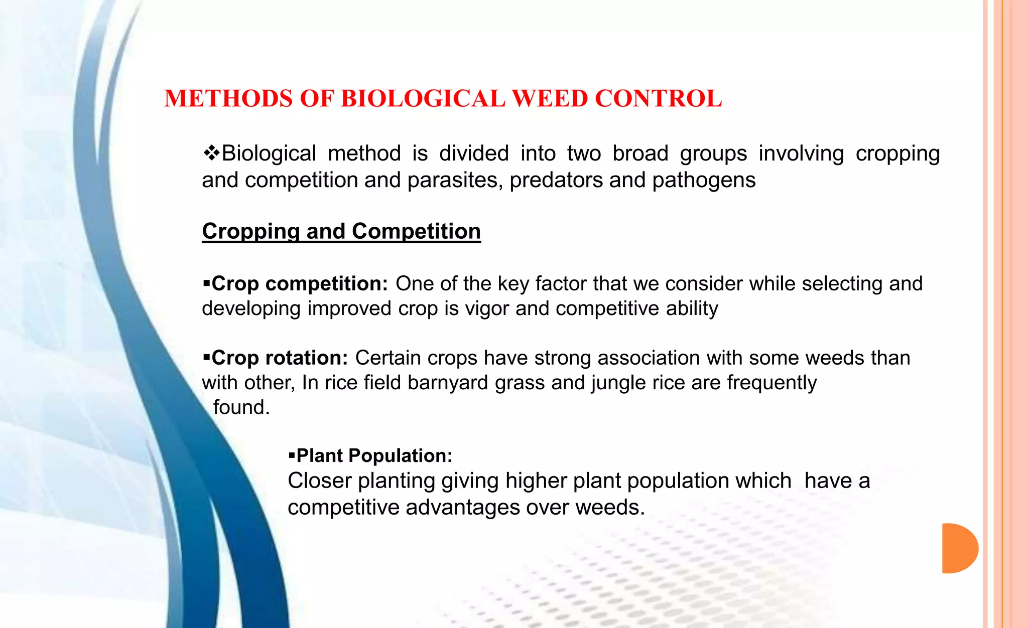 Biological weed management | PPTX