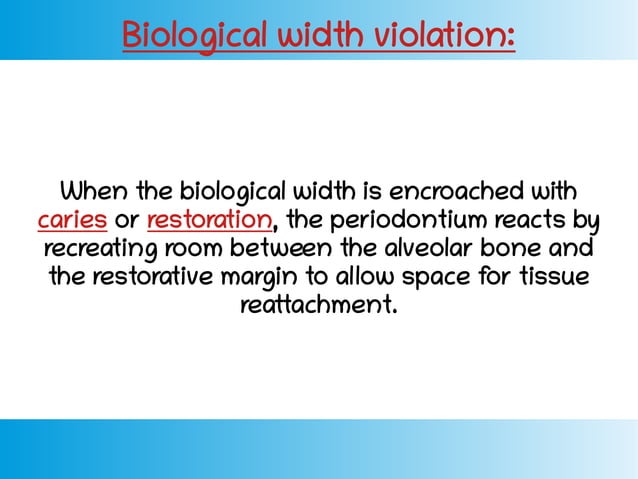 Biological Width Ppt