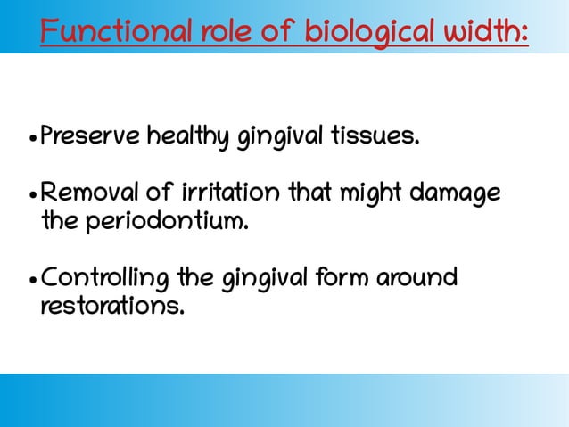 Biological Width Ppt
