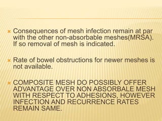 Biologic and composite mesh for repair | PPTX