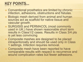 Biologic and composite mesh for repair | PPTX