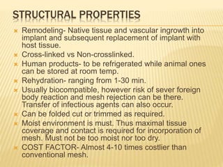 Biologic and composite mesh for repair | PPTX