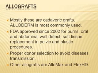 Biologic and composite mesh for repair | PPTX