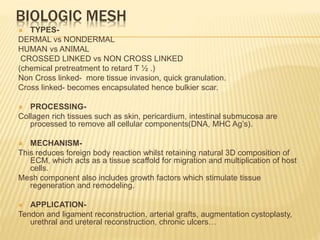 Biologic and composite mesh for repair | PPT