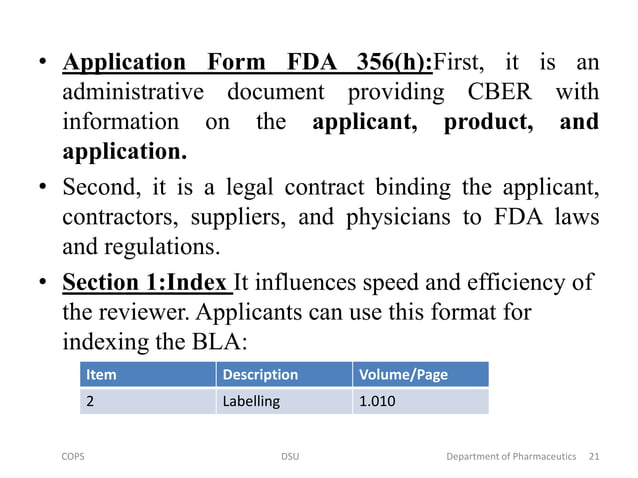 Regulatory requirement for approval of Biologics | PPTX