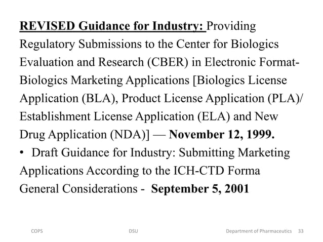 Regulatory requirement for approval of Biologics | PPTX
