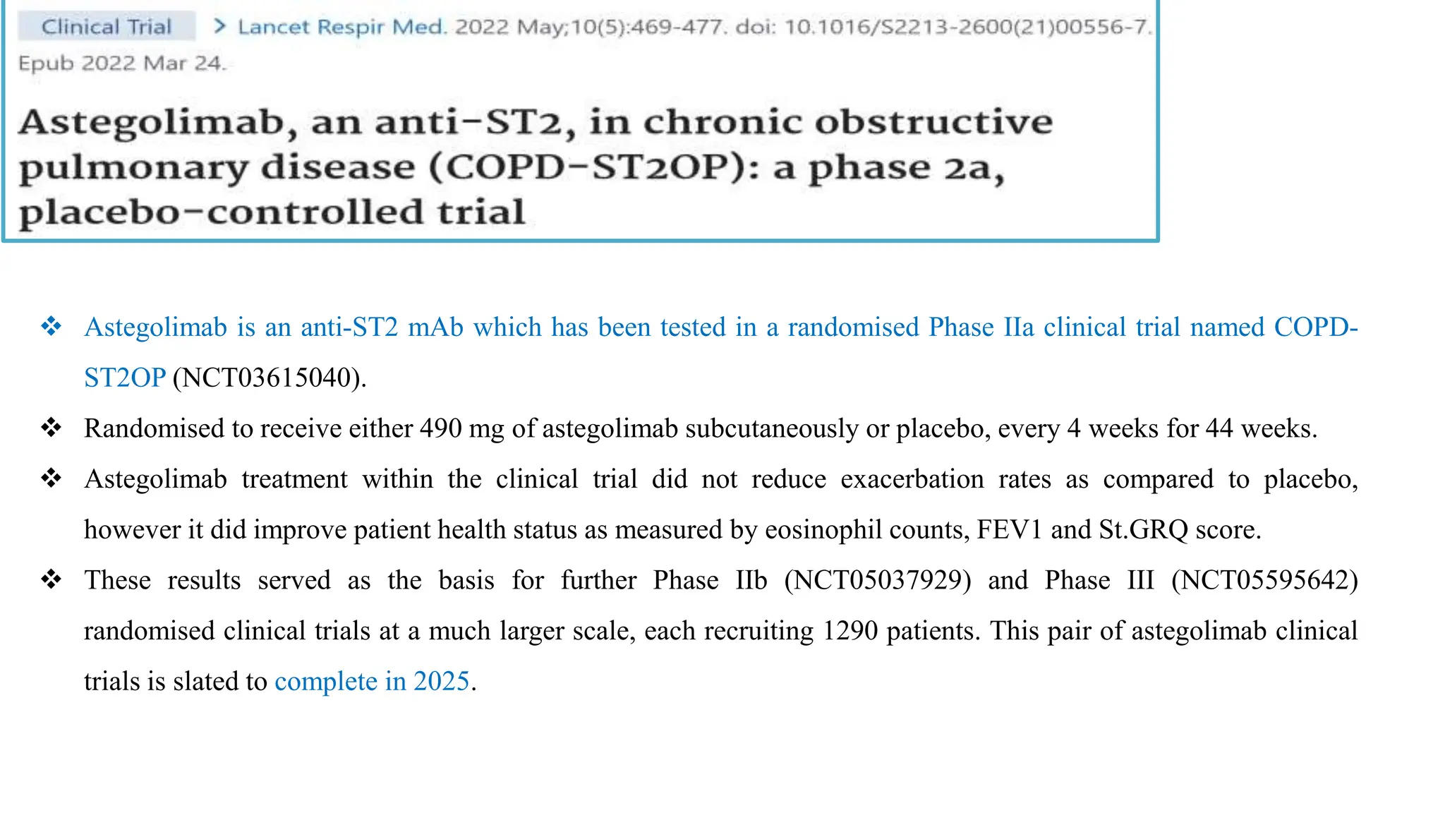Biologics used in COPD for advance treatment | PPTX