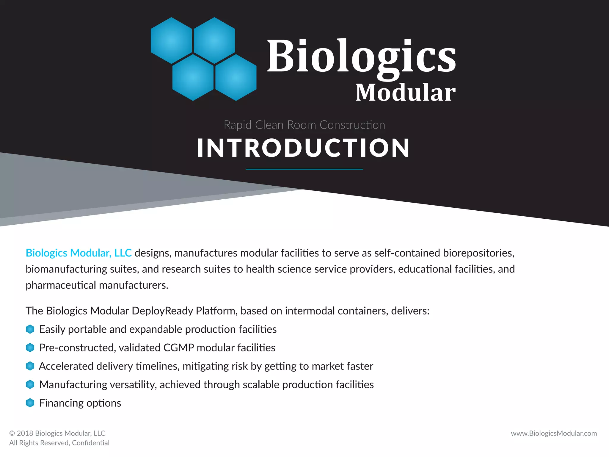 Biologics Modular Offering Presentation Series D | PDF