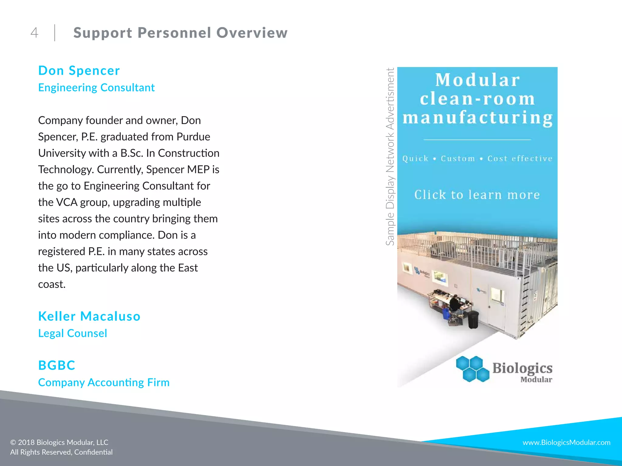 Biologics Modular Offering Presentation Series D | PDF