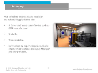 Biologics modular ppt 2018 - bio pharma facilities | PPTX | Biotech and ...