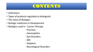 biologic medicines in development for various diseases - presentation.pdf