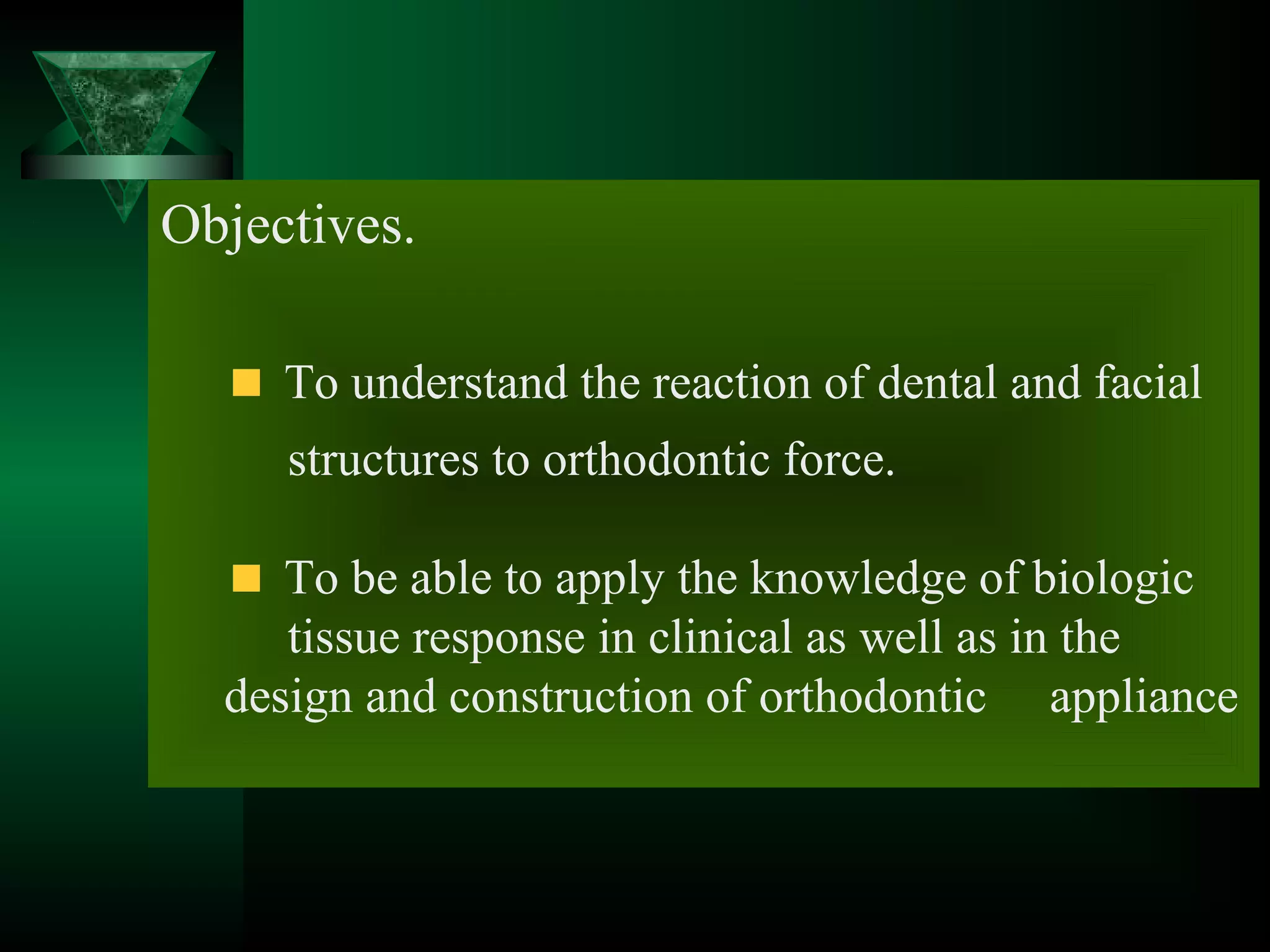 Biologic tissue response to tooth movement | PPT