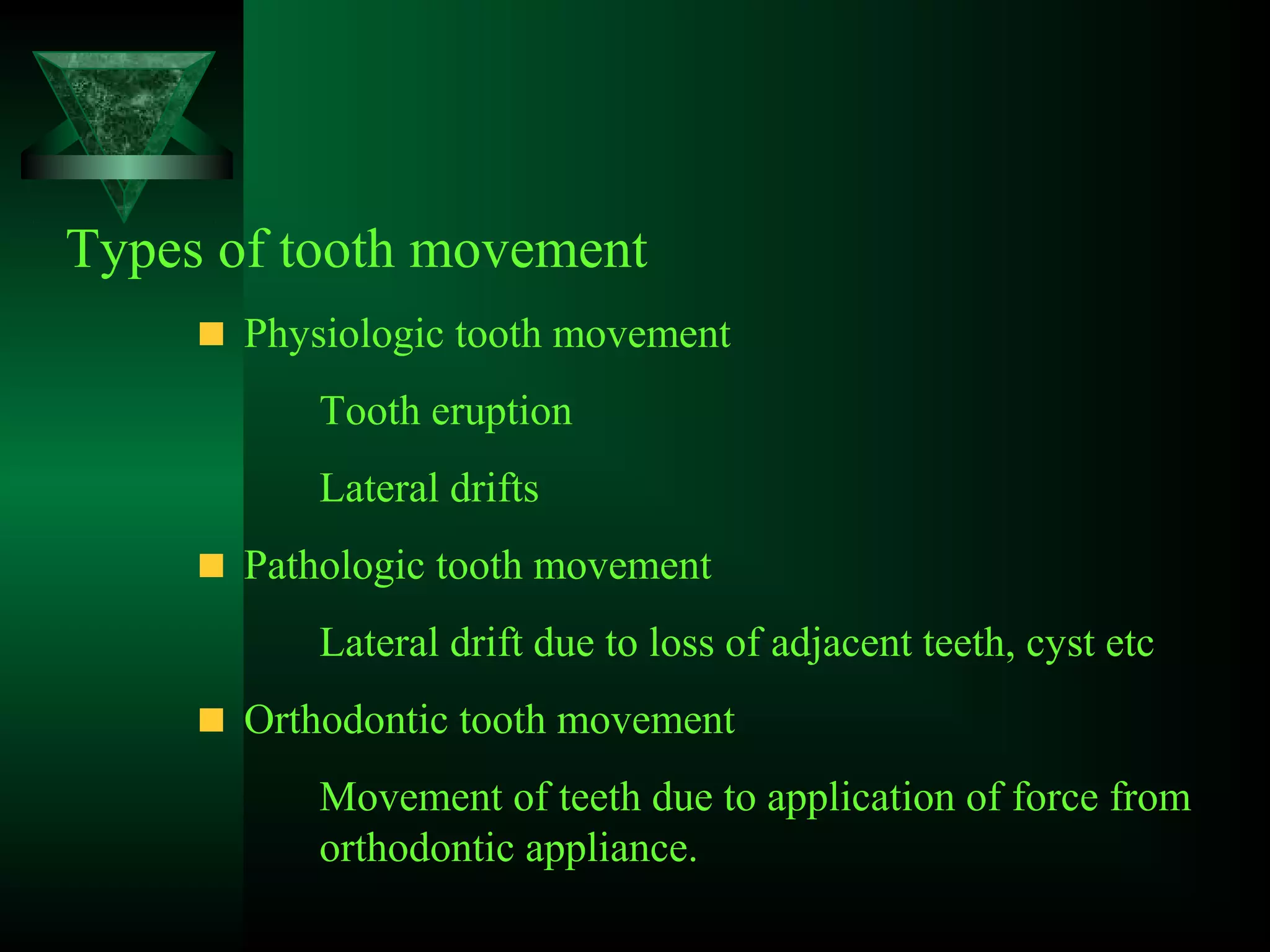 Biologic tissue response to tooth movement | PPT