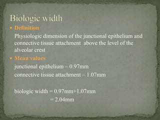 Biologic width | PPTX