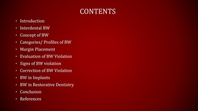 Biologic width | PPTX