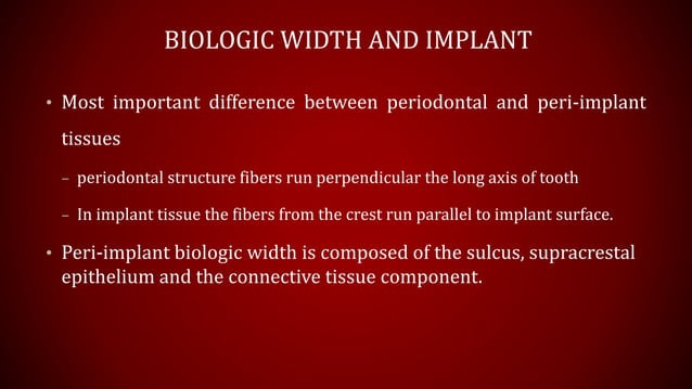 Biologic width | PPTX