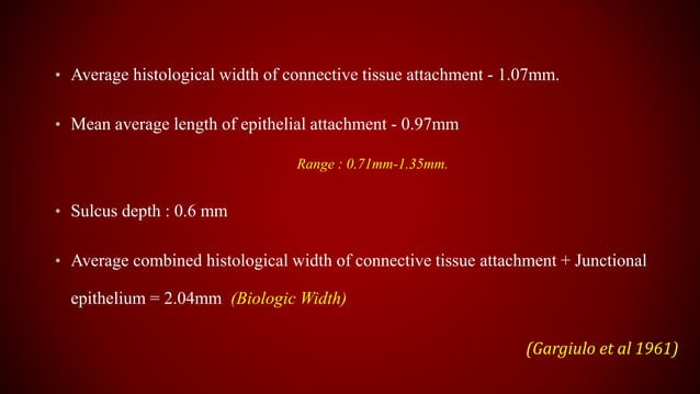 Biologic width | PPTX