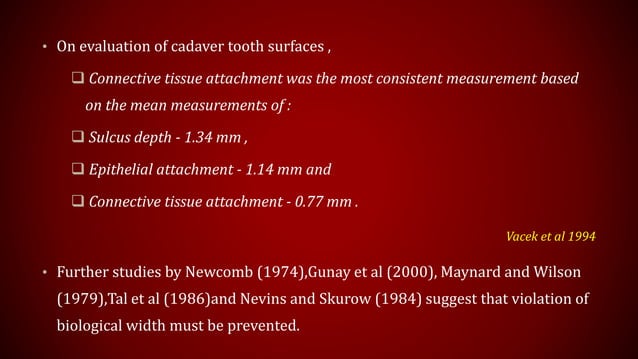 Biologic width | PPTX