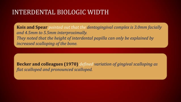 Biologic width | PPTX