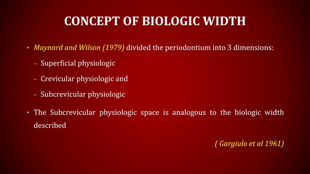 Biologic width | PPTX