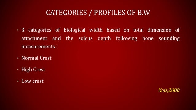 Biologic width | PPTX