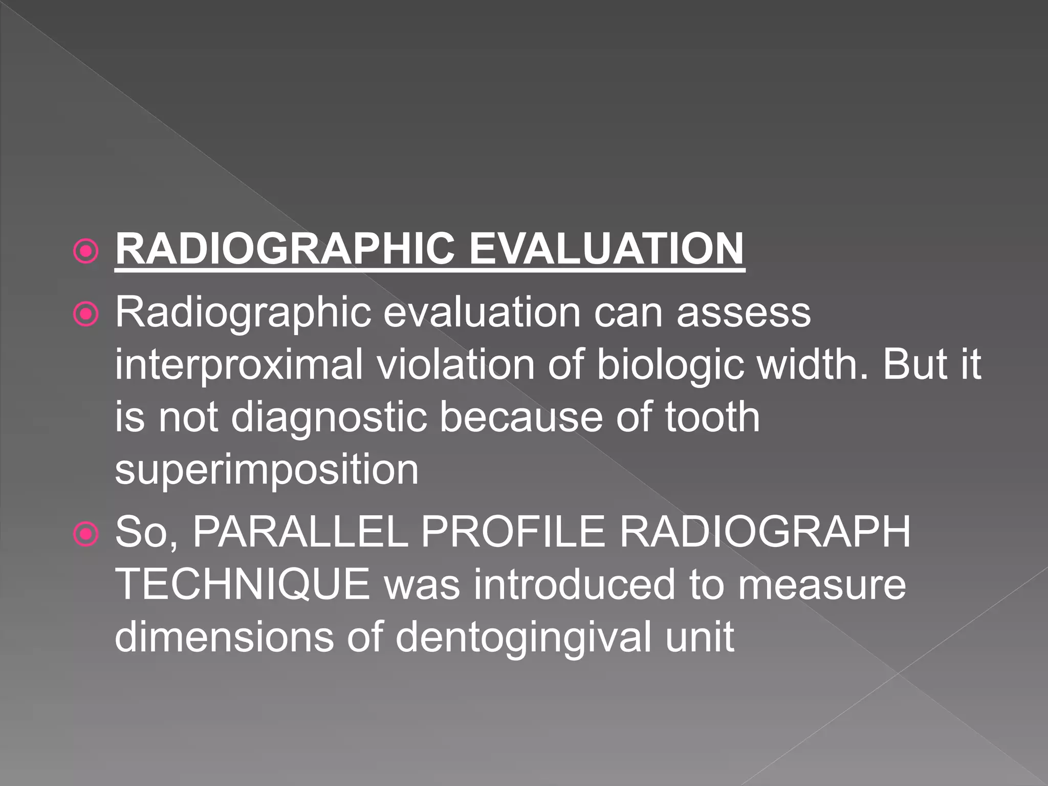 Biologic width - Importance in Periodontal and Restorative Dentistry | PPTX