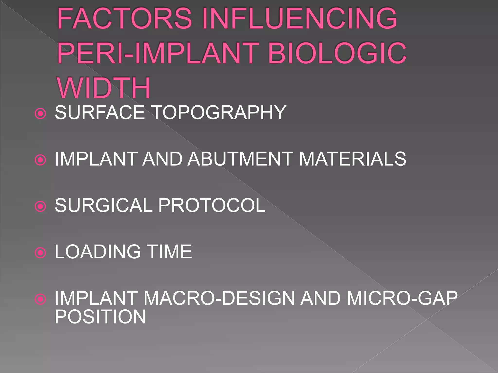 Biologic width - Importance in Periodontal and Restorative Dentistry | PPTX