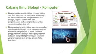 Biologi dan Ilmu Komputer Author Muammar Irfan.pptx