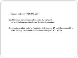 Hromozomopatije | PPTX