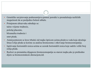 Geneticko savjetovanje i rano otkrivanje nasljednih bolesti | PPT