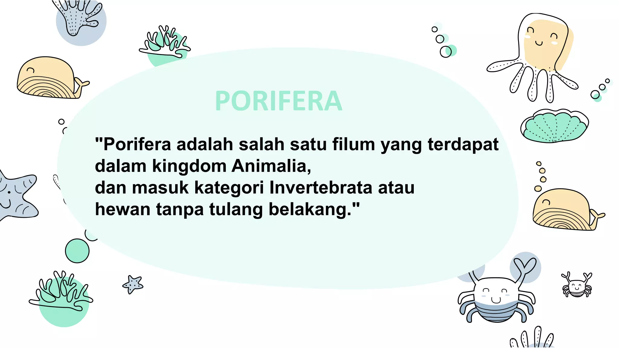 BIOLOGI PORIFERA & CNIDARIA | PPTX